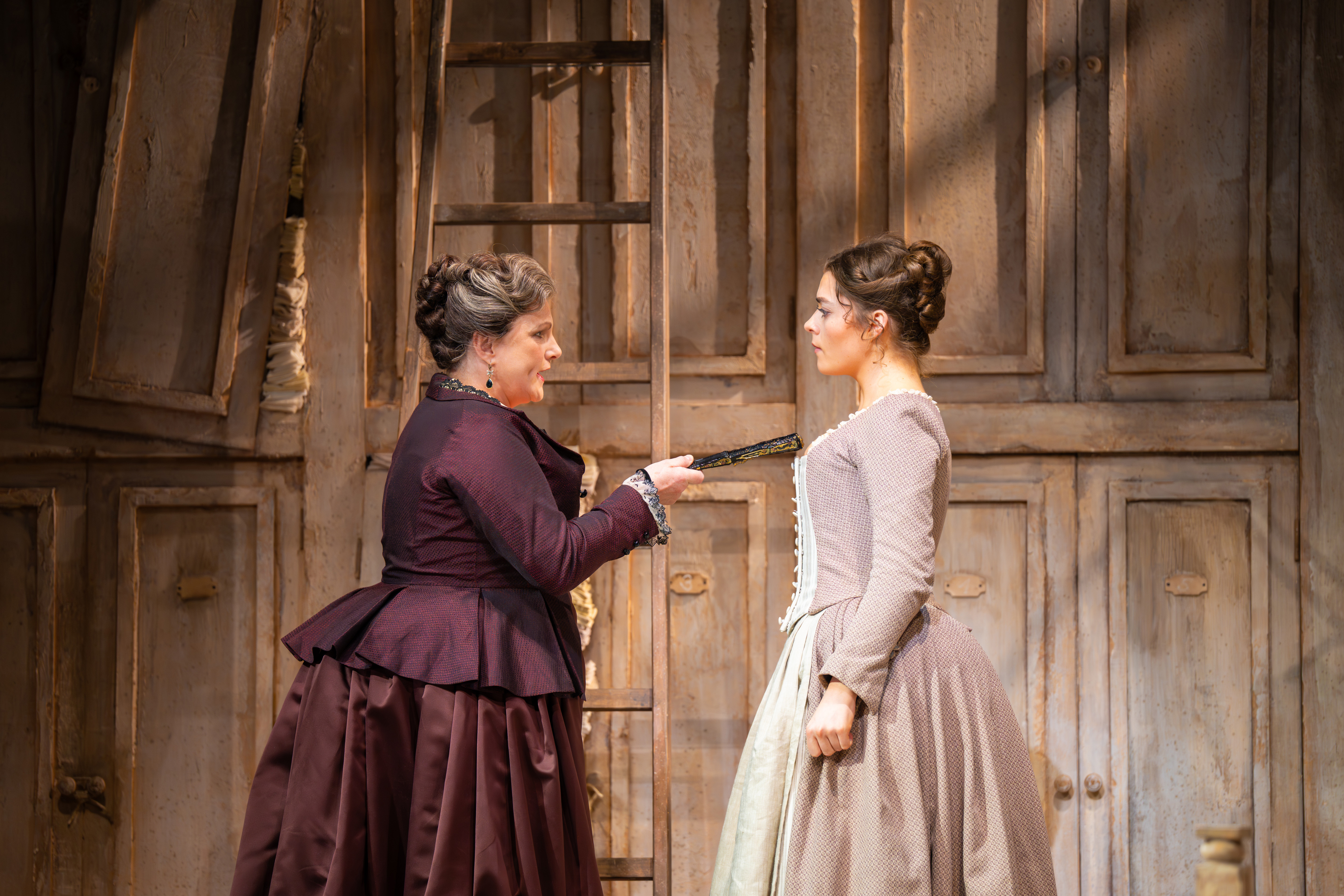 Jeni Bern (Marcellina) and Ava Dodd (Susanna) in The Marriage of Figaro ...